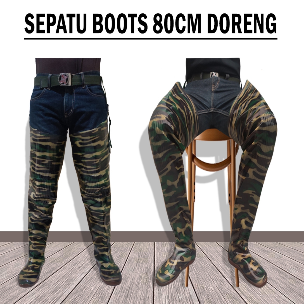 Jual SEPATU BOOT PANJANG 80CM DORENG PETANI SAWAH ANTI KEONG SEPATU BOT ...