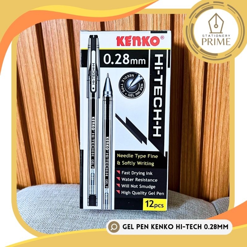 Jual Pulpen Gel Pen Kenko Hi-TECH-H 0.28mm (Isi 12 pcs) | Shopee Indonesia