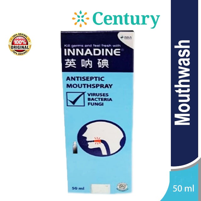 Jual Innadine Gargle & Antiseptic Mouthwash | Shopee Indonesia