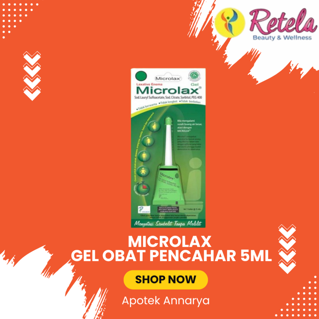 Jual MICROLAX GEL OBAT PENCAHAR 5ML | Shopee Indonesia