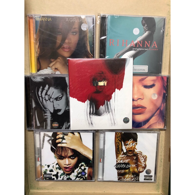 Jual CD RIHANNA SET - A GIRL LIKE ME , GOOD GIRL GONE BAD , RATED R ...