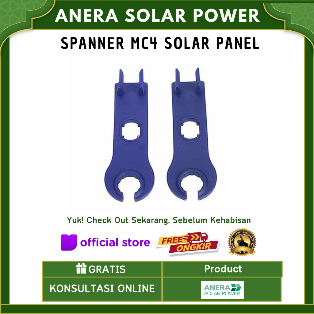Jual Spanner Mc4 Kunci Mc4 Panel Surya Solar Panel Pengunci Konektor ...