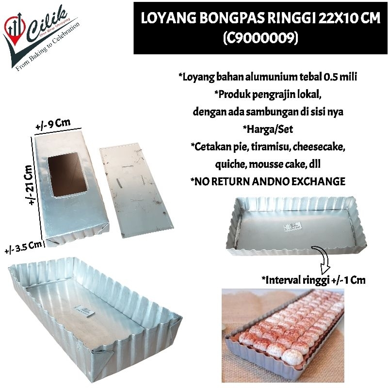 Jual baking+kitchen+tool+alat+dapur+loyang+bahan+alumunium+tebal+bentuk ...