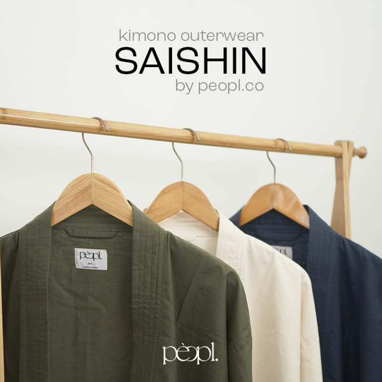 Jual Kimono Outerwear Saishin Linen Pria/Wanita Unisex Basic Series by ...