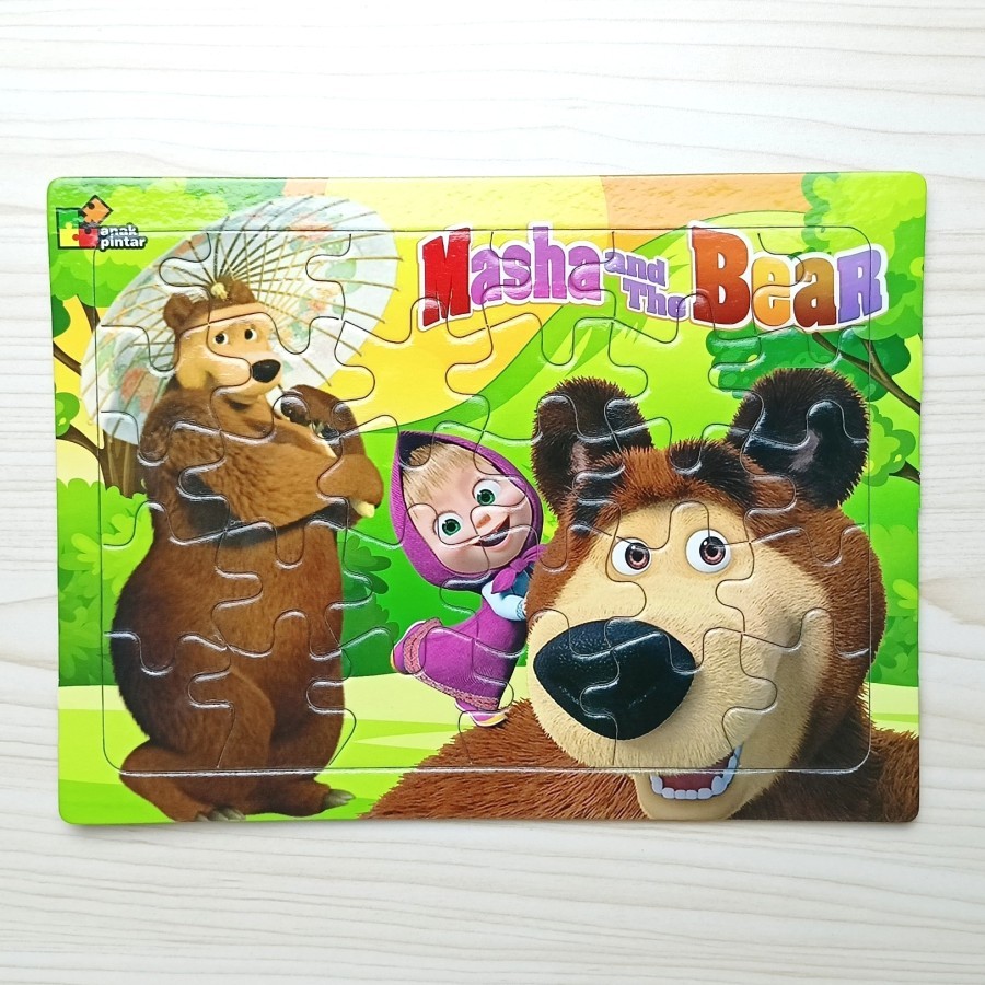 Jual Puzzle / Puzle / Puzel Masha and The Bear belajar kreatifitas ...