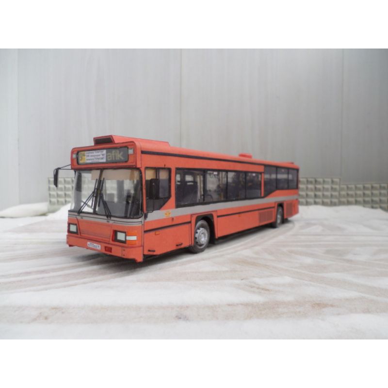 Jual Lembaran pola papercraft bus scania jadul panjang 25cm (3OP-C10 ...