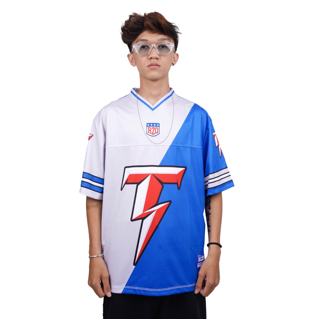 Jual RZQ / T / ALPHABET SERIES / Jersey / Oversize / Streetwear / Retro ...