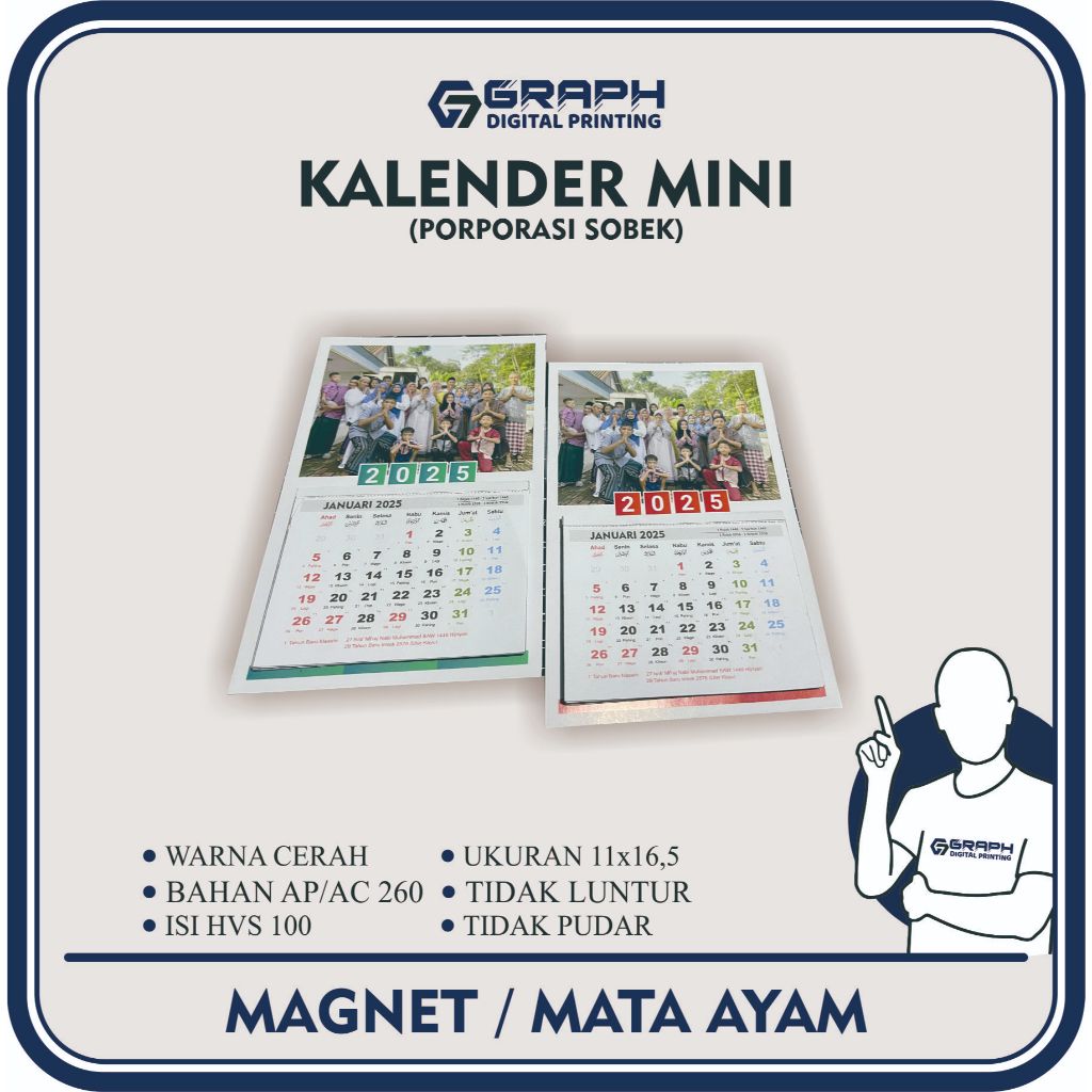 Jual KALENDER MAGNET / KALENDER MINI LUCU / KALENDER CUSTOM / KALENDER ...