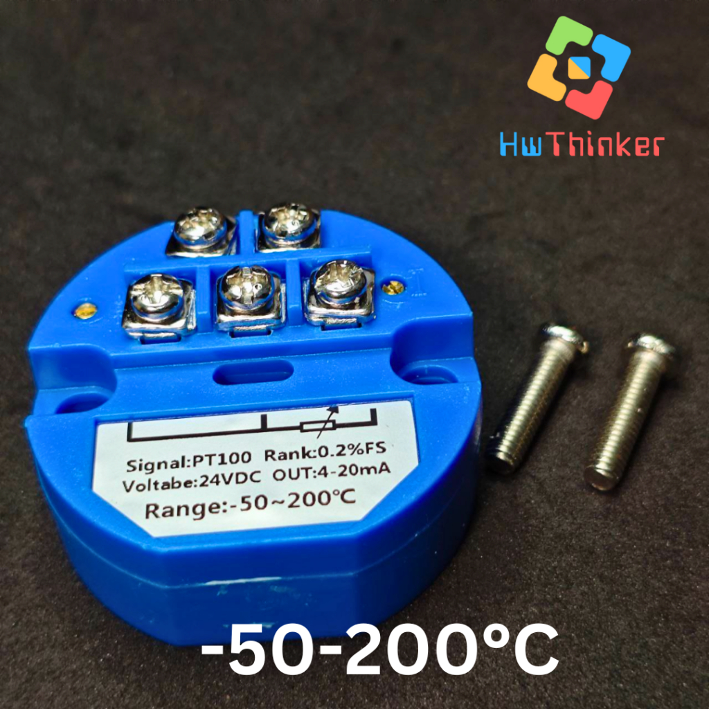 Jual RTD PT100 PT-100 Temperature Transmitter -50-200 C Output 4-20mA 24VDC | Shopee Indonesia