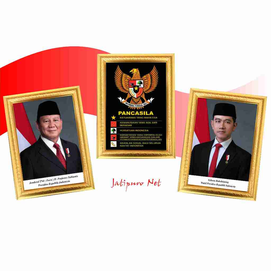 Jual 1 Set Pigura Presiden,Wakil dan Garuda Kaca Akrilik A4 | Shopee Indonesia