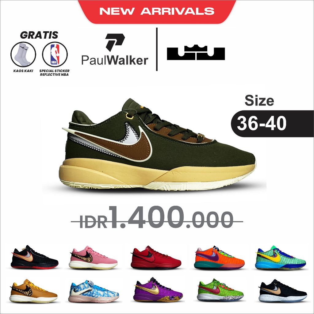 Jual SEPATU BASKET LEBRON 20 XX EP SIZE 36-40 (BNIB) | SEPATU BASKET ...
