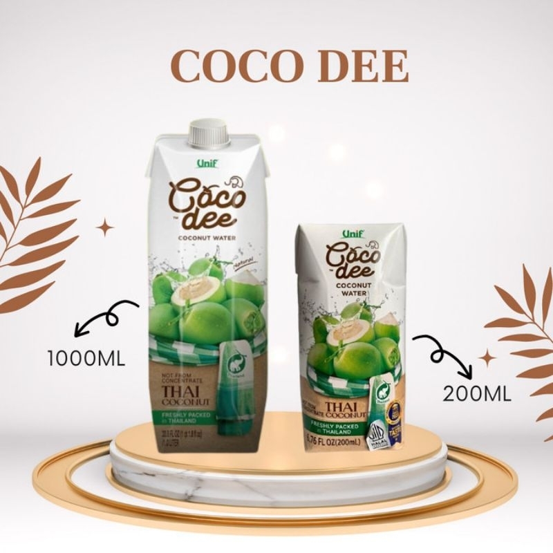 Jual COCO DEE COCONUT WATER 200ML 1000ML | Shopee Indonesia