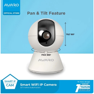 Jual CAMERA CCTV AVARO Smart Indoor PTZ IP Camera Wifi IoT Home Automation - Only Unit | Shopee ...