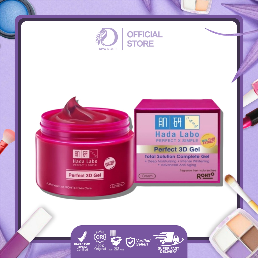 Jual Hada Labo Perfect 3D Gel - Pelembab Wajah 40 gr | Shopee Indonesia