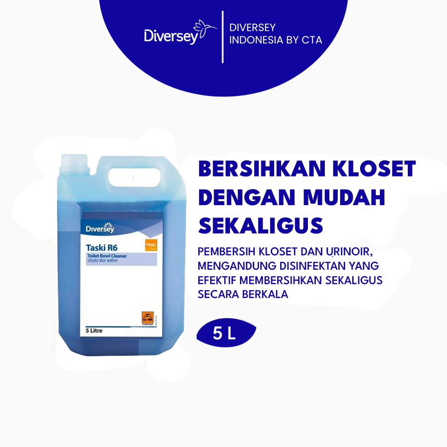Jual Diversey TASKI R6 - 5 Liter - Diversey - Toilet Bowl Cleaner ...