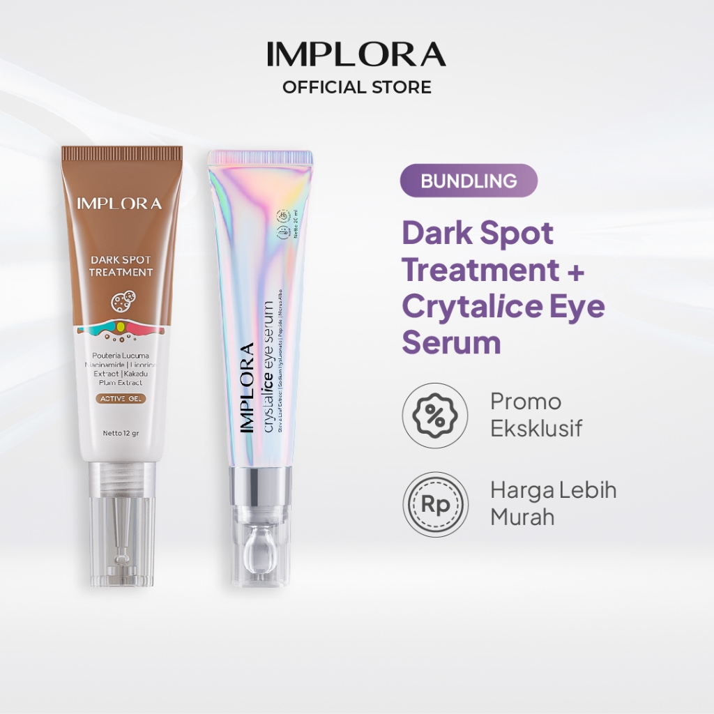 Jual Bundling - Implora Dark Spot Treatment & Crystalice Eye Serum ...