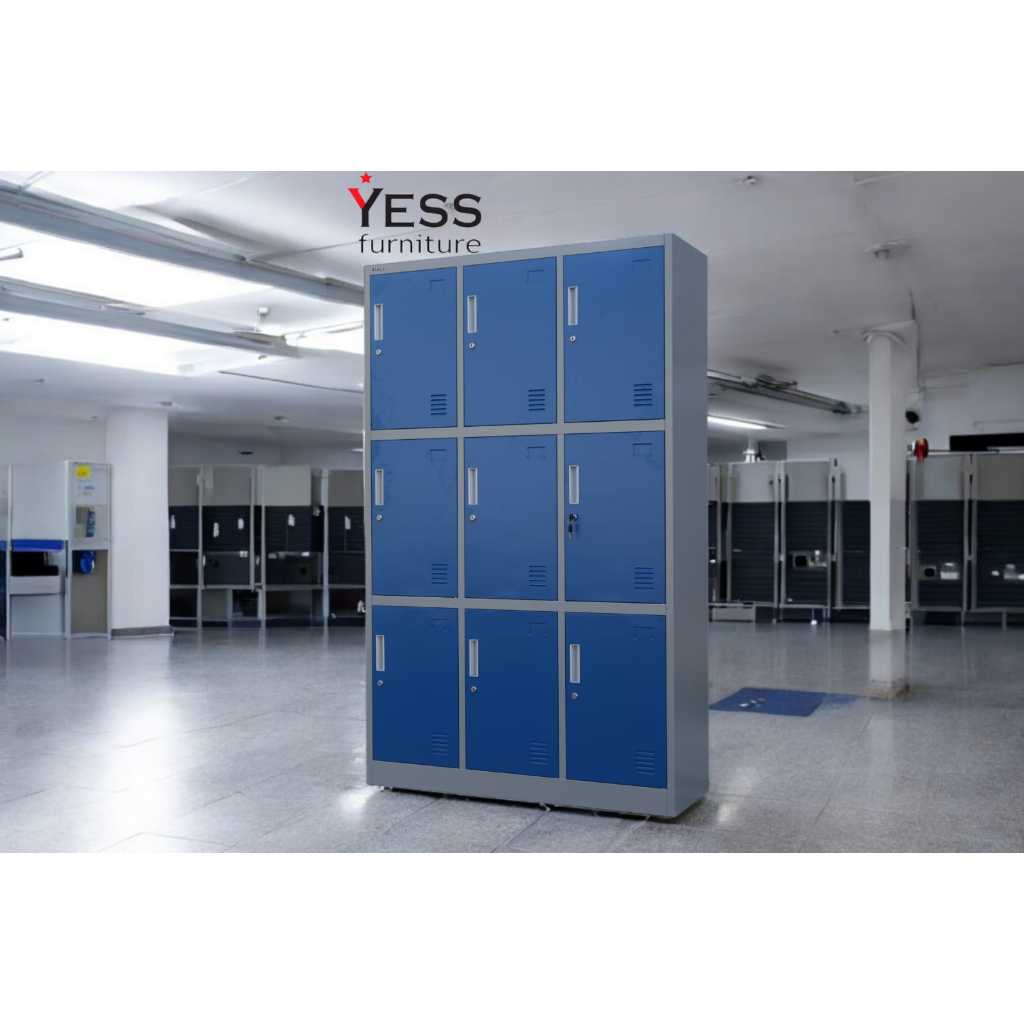 Jual BROSUR_Loker besi Locker besi 9 Pintu JUMBO Muat Helm | Shopee ...