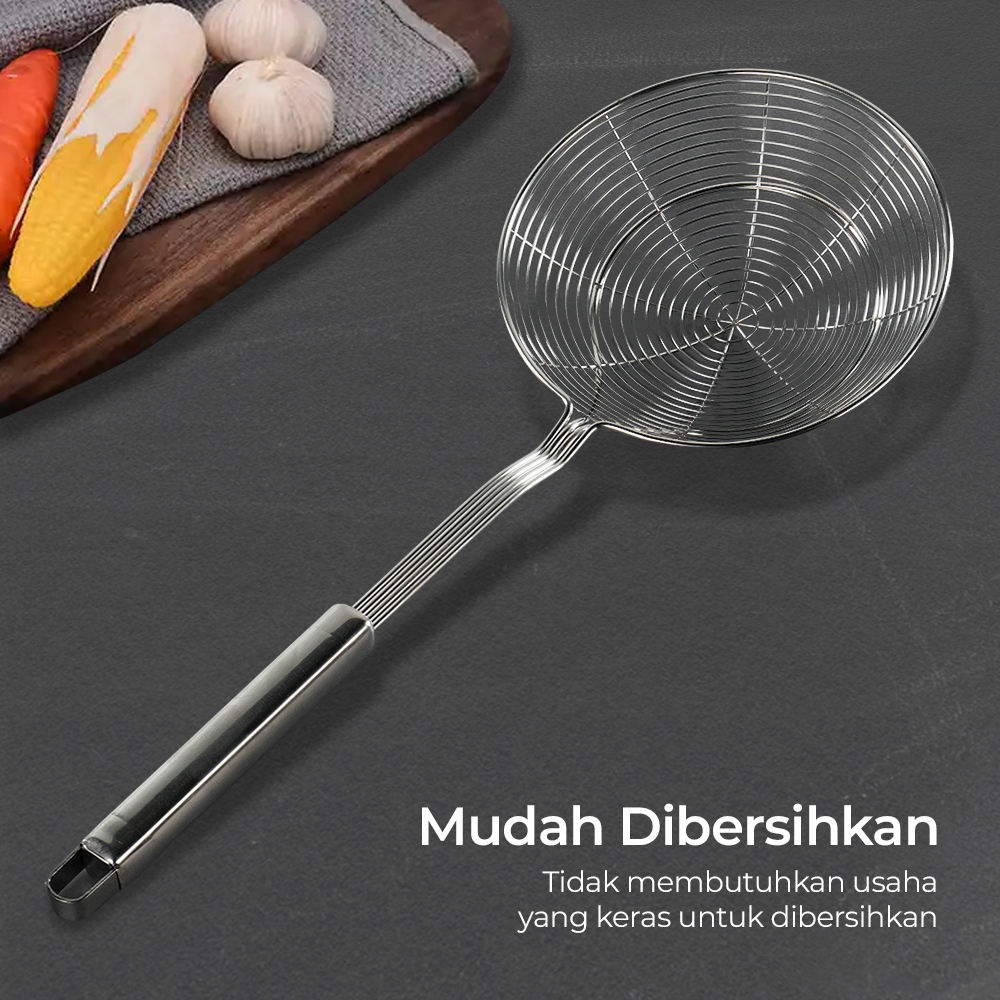 Jual Serokan Gorengan Serbaguna Saringan Tirisan Minyak Stainless EYO ...