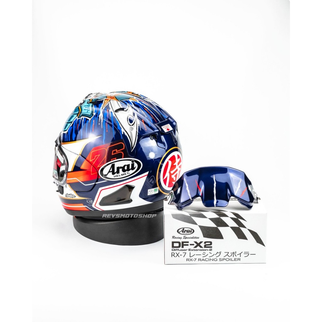 Jual SPOILER ARAI RX7X ORIGINAL CUSTOM PAINT - PEDROSA SHOGUN | Shopee ...