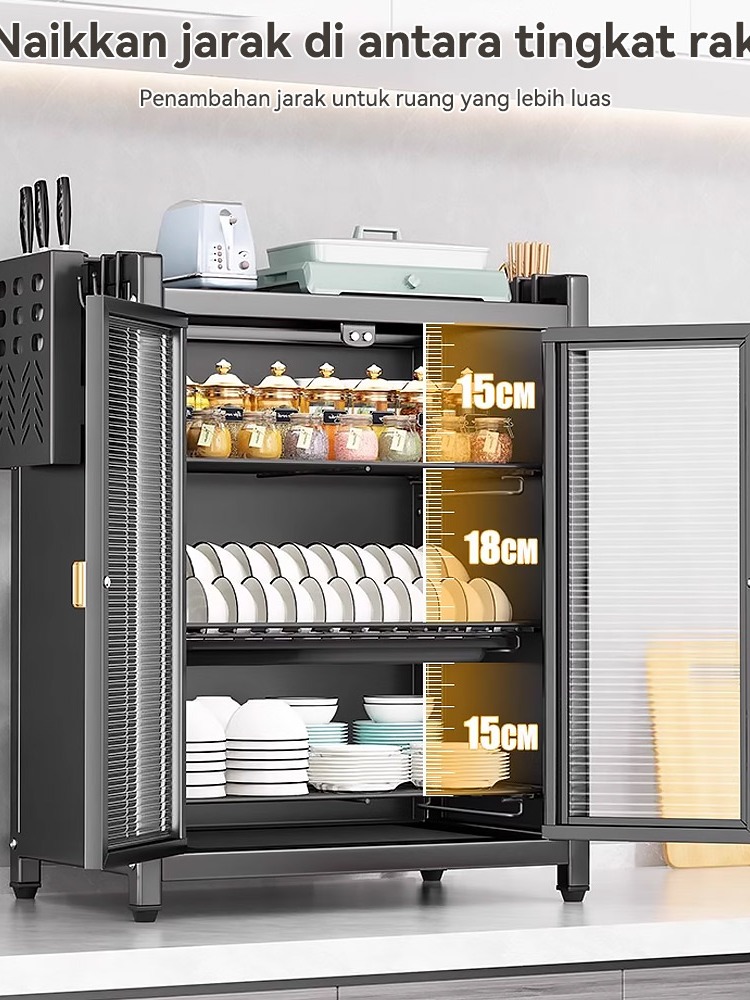 Jual Lemari Dapur Pintu Lemari Piring Rak Peniris Piring Mangkuk Rak ...