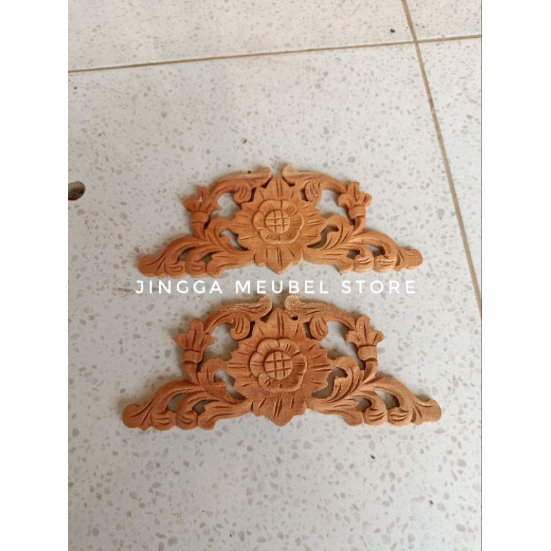 Jual ornamen ukiran kayu ukir tempel dekorasi kayu | Shopee Indonesia