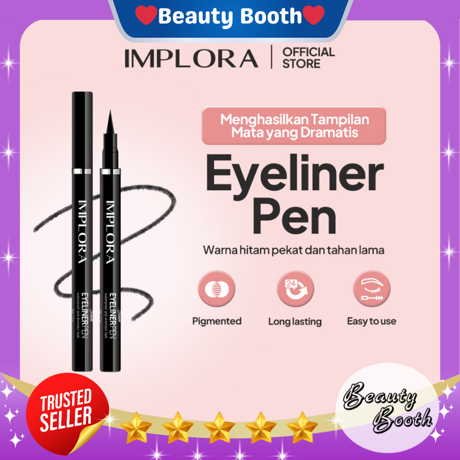 Jual Implora Eyeliner Pen Black - Beauty Booth Beautybooth | Shopee ...