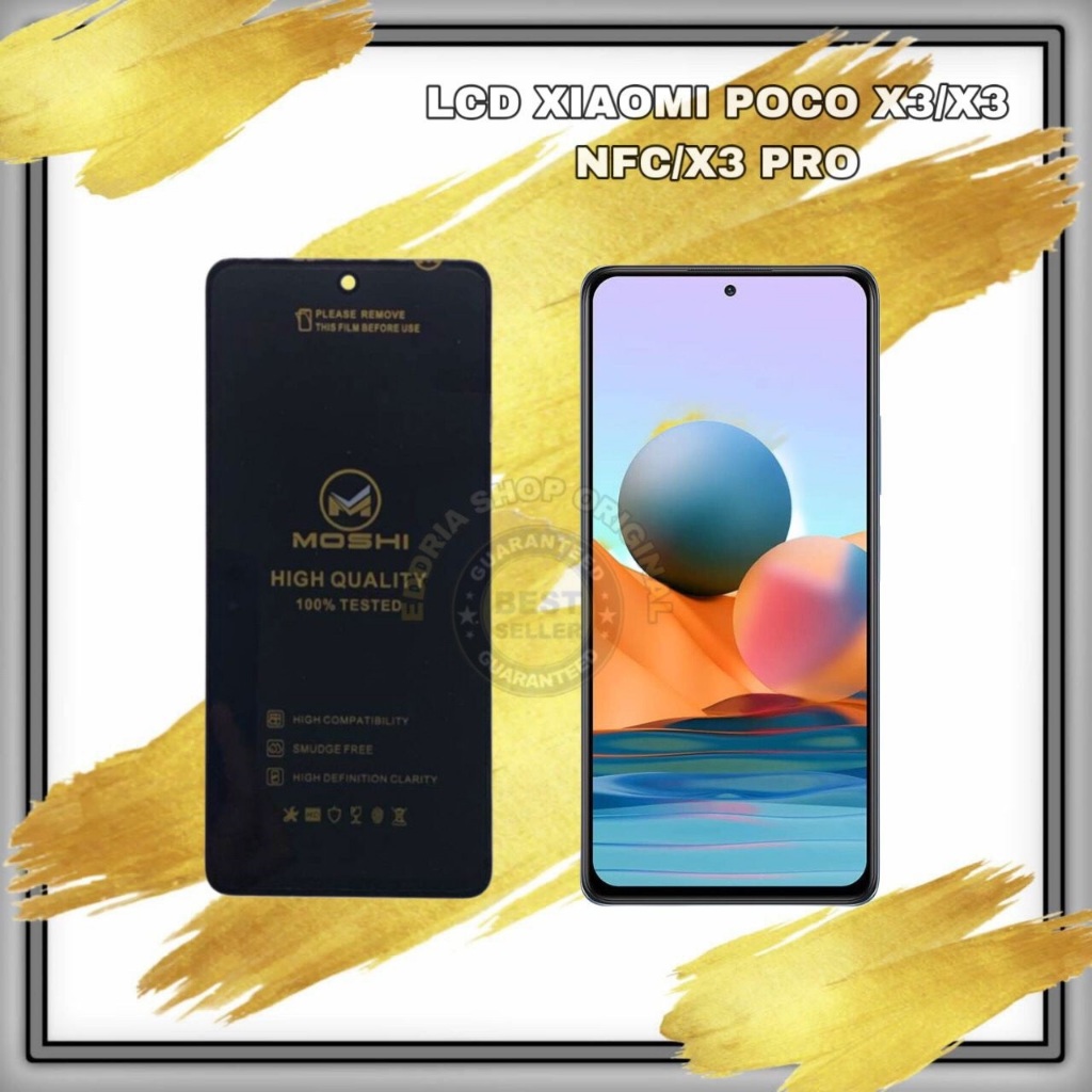 Jual LCD TOUCHSCREEN XIAOMI POCO X3/X3 NFC/X3 PRO BLACK ORIGINAL BARU ...