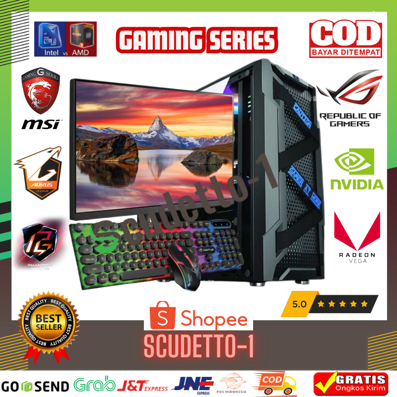 Jual PC Gaming Fullset AMD Ryzen 7 1700 GTX 1650 4GB Ram 8GB HDD SSD ...