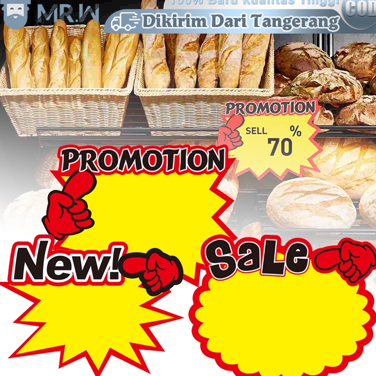 Jual ART G9D5 5pcsSet Kertas Harga Promo Pop Card Price Tags Kertas ...