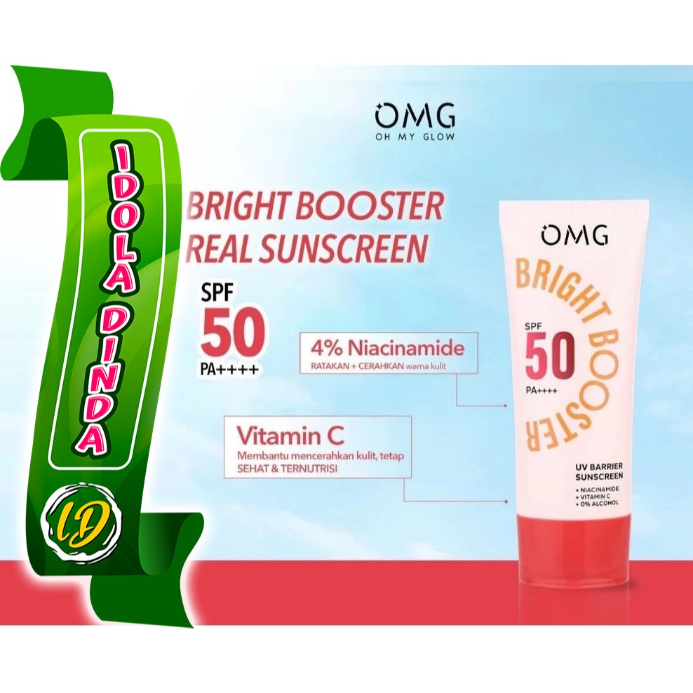 Jual OMG SUNSCREEN UV BARRIER SPF 50 PA++++ 25 ML | OMG BRIGHT BOOSTER ...