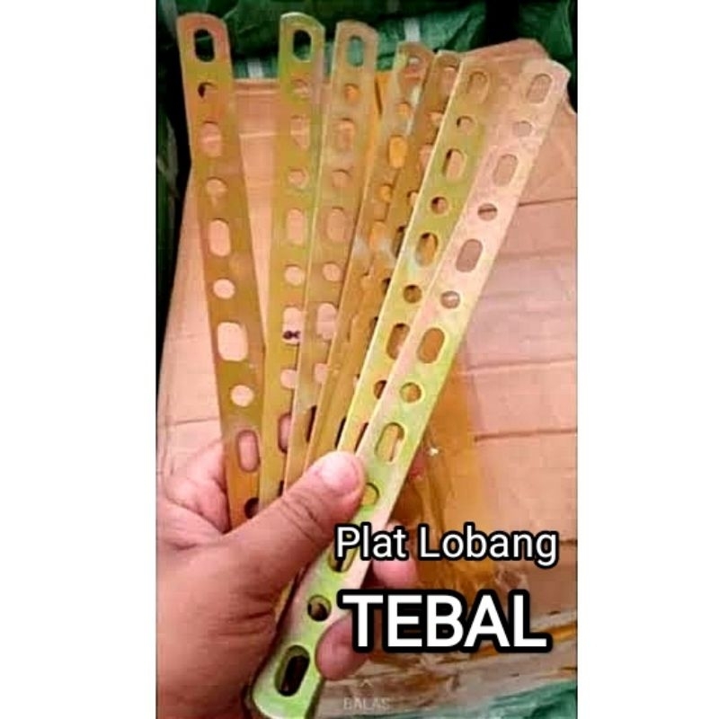 Jual Plat Lobang TEBAL 2mm - Plat kuning lubang tebal variasi | Shopee ...
