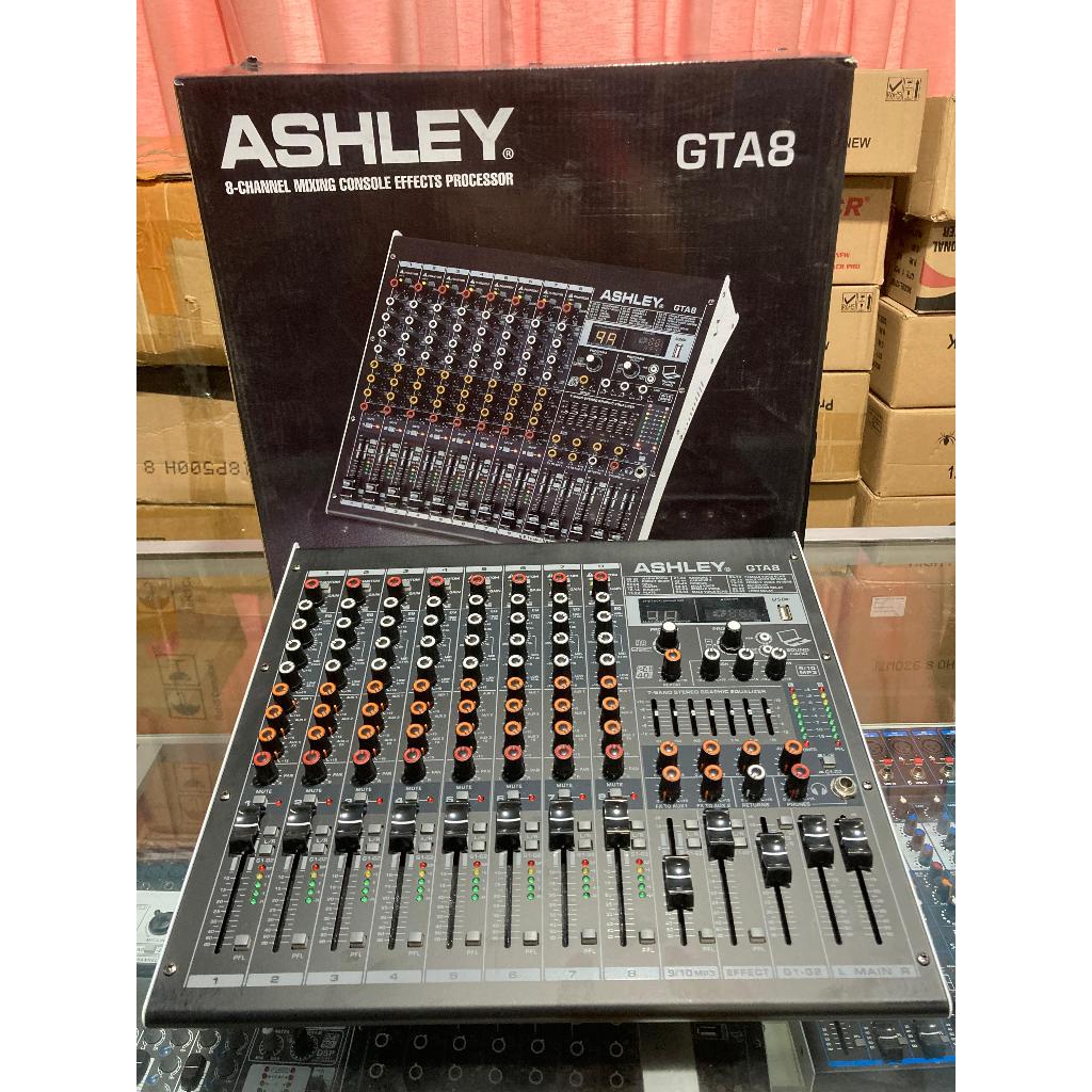 Jual Mixer Audio Ashley GTA 8 Original 8 Chanel Efek Reverb Digital ...