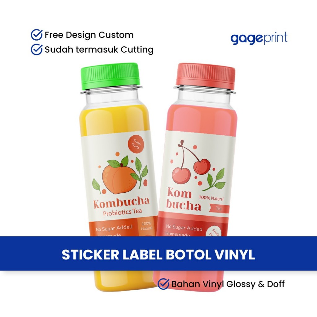 Jual Stiker Vinyl Label Kemasan Botol Custom / Sticker Toples / Label ...