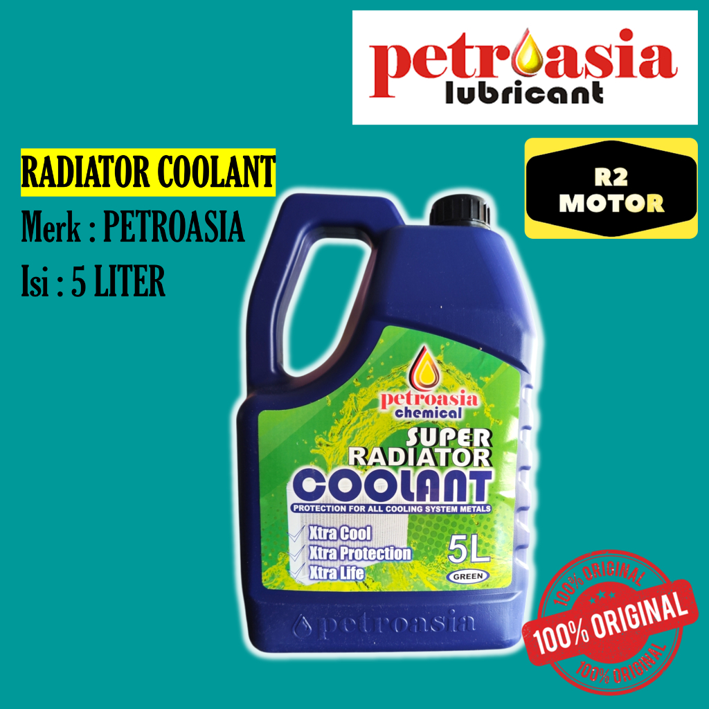 Jual PETROASIA AIR RADIATOR COOLANT 5 LITER 5000ML ORIGINAL | Shopee ...