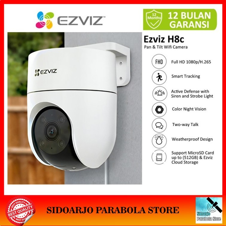 Jual Ipcam Ip Camera Kamera Outdoor Ezviz H8C 2MP Full HD 1080p ...