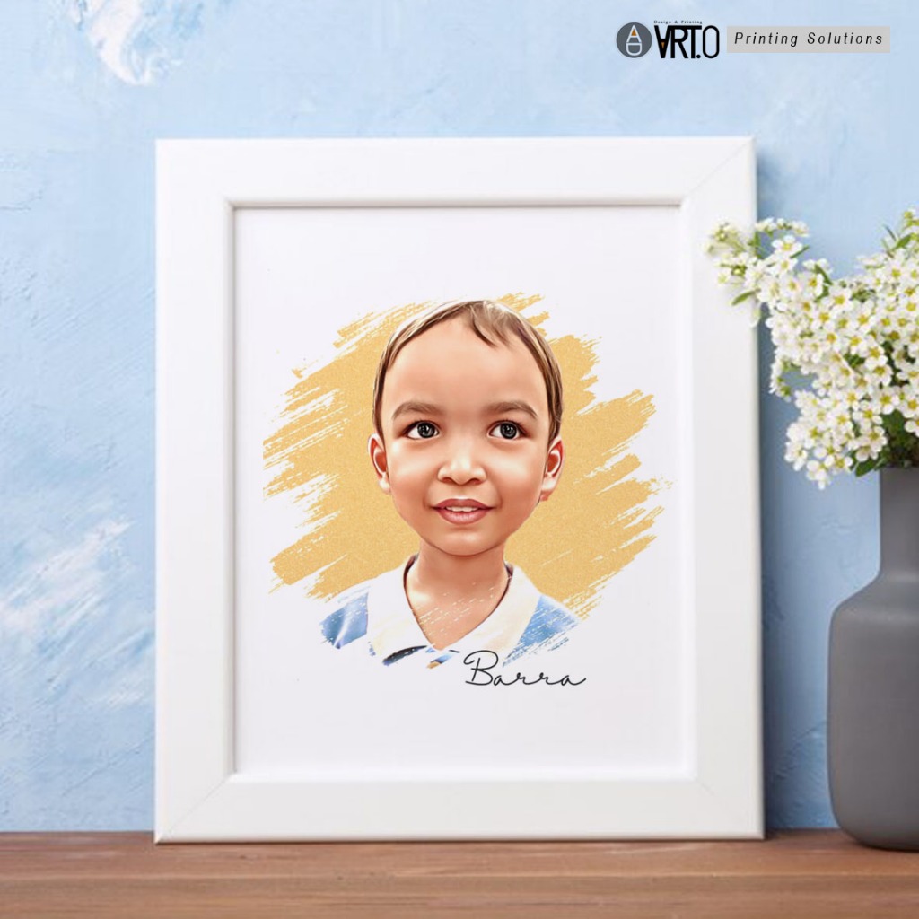 Jual KADO CUSTOM FOTO LUKISAN/KARIKATUR BISA REQUEST UKURAN 8R(20X25CM ...