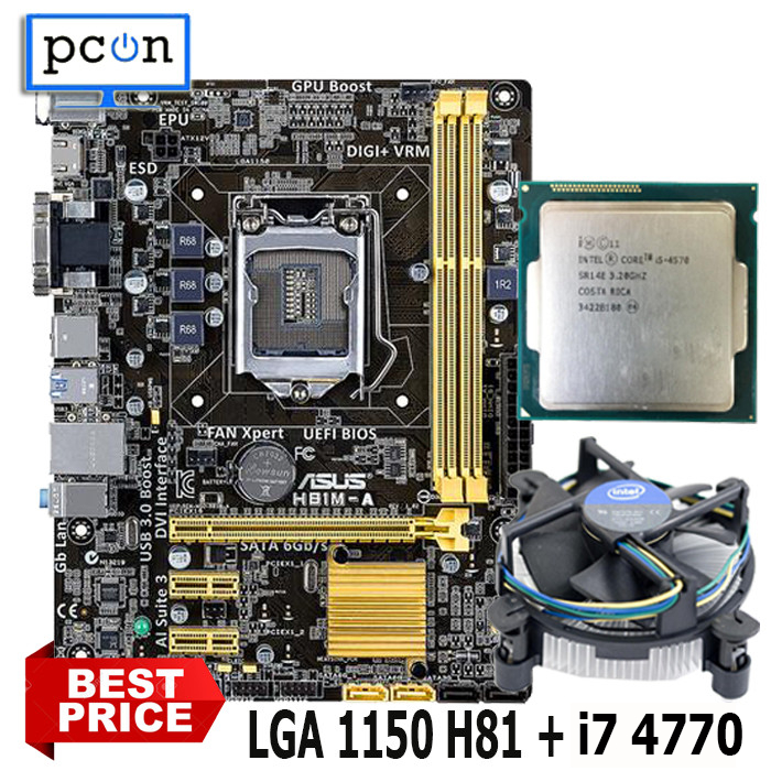 Jual Mobo H81 DDR3 Plus Processor i7 Gen4/ Paket Motherboard i7 4790 ...