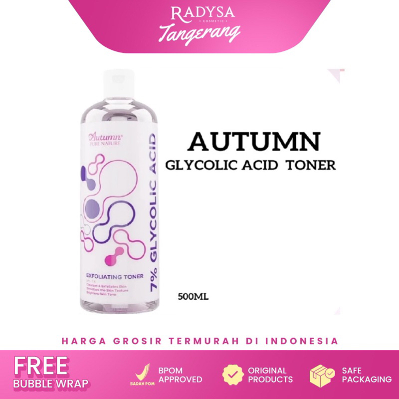 Jual 𝐑𝐀𝐃𝐘𝐒𝐀 𝐓𝐆𝐑 - Autumn Glycolic Acid 7% Toning Solution Exfoliating Toner (white) 500ml ...