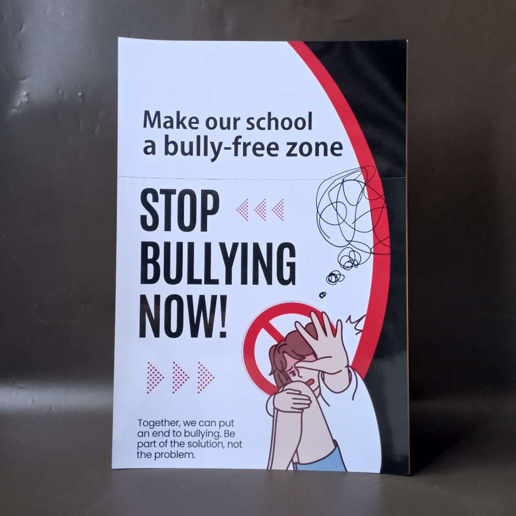 Jual Poster Stop Bullying | Poster Make Our School a Bully Free Zone | STOP Buli | Edukasi ...