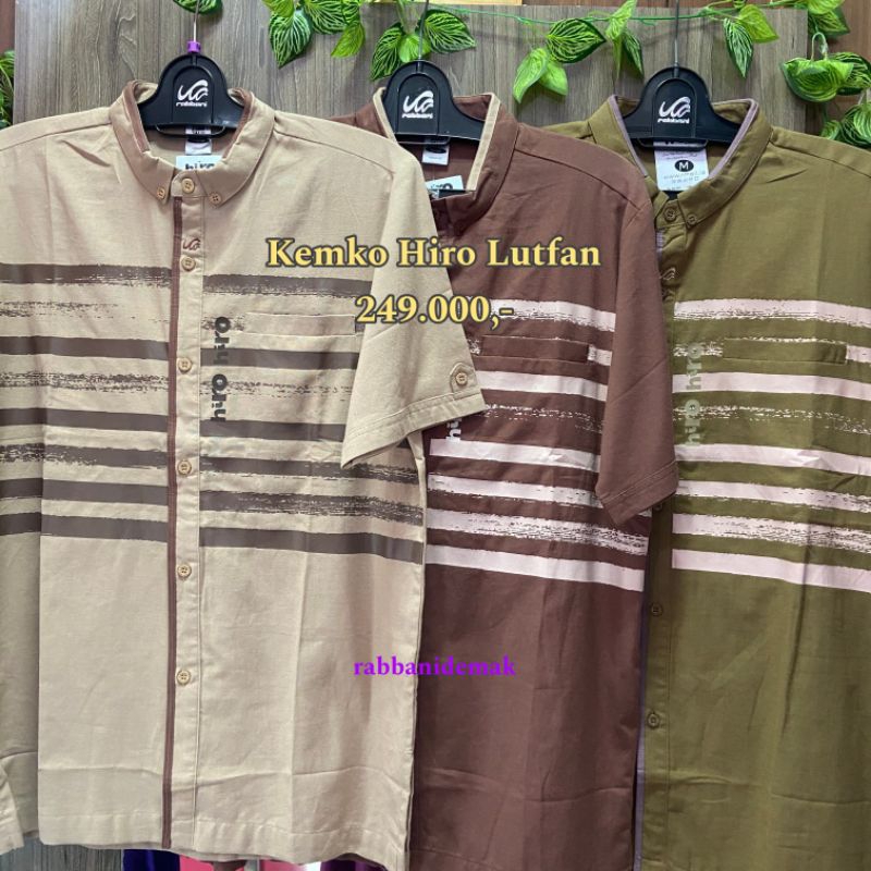 Jual RABBANI KEMKO - KEMEJA KOKO LENGAN PENDEK HIRO LUTFAN | Shopee ...