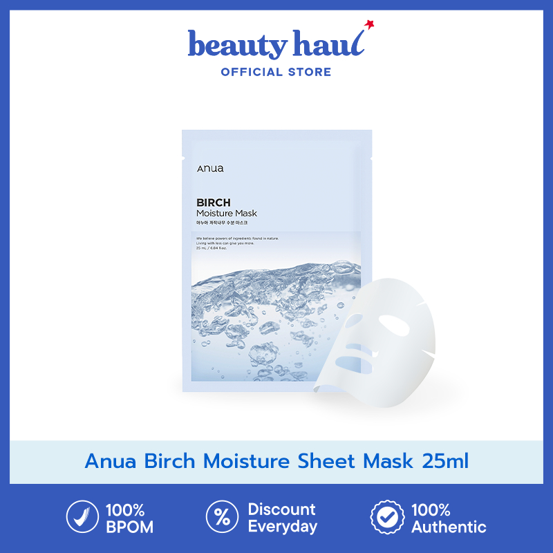 Jual ANUA BIRCH MOISTURE SHEET MASK 25ml (1PCS) | Shopee Indonesia