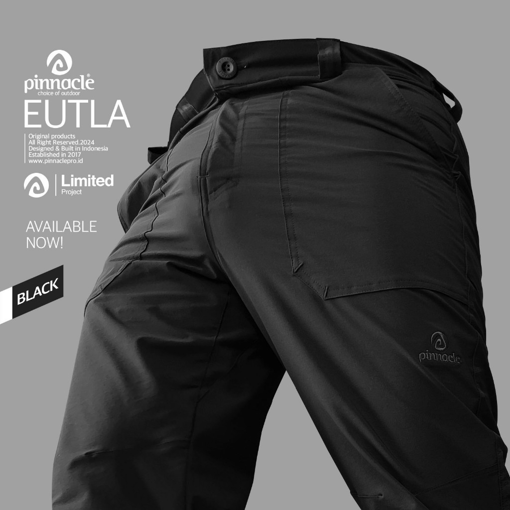 Jual Pinnacle Pro Official Eutla Classic Pant - Black | Shopee Indonesia