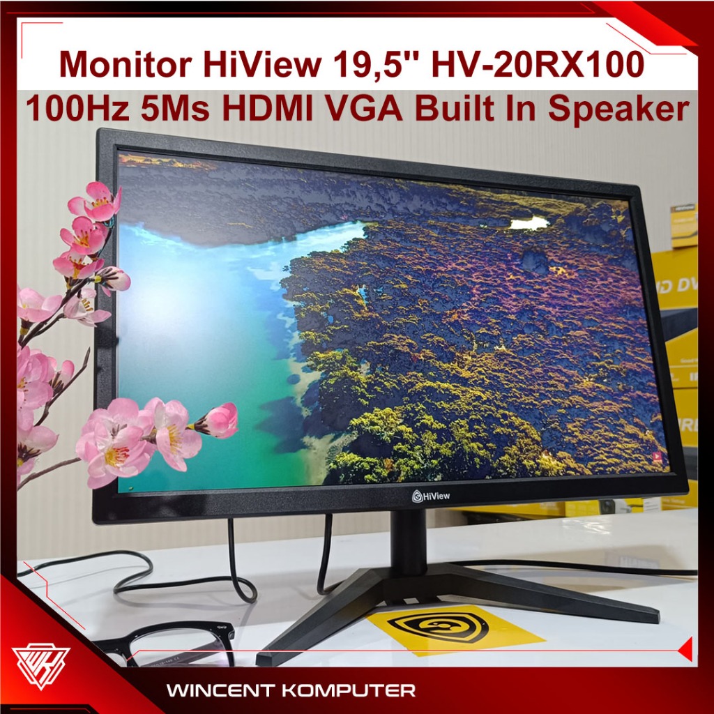 Jual Monitor 19.5'' HV-20RX100 100Hz 5Ms HDMI VGA Built In Speaker ...