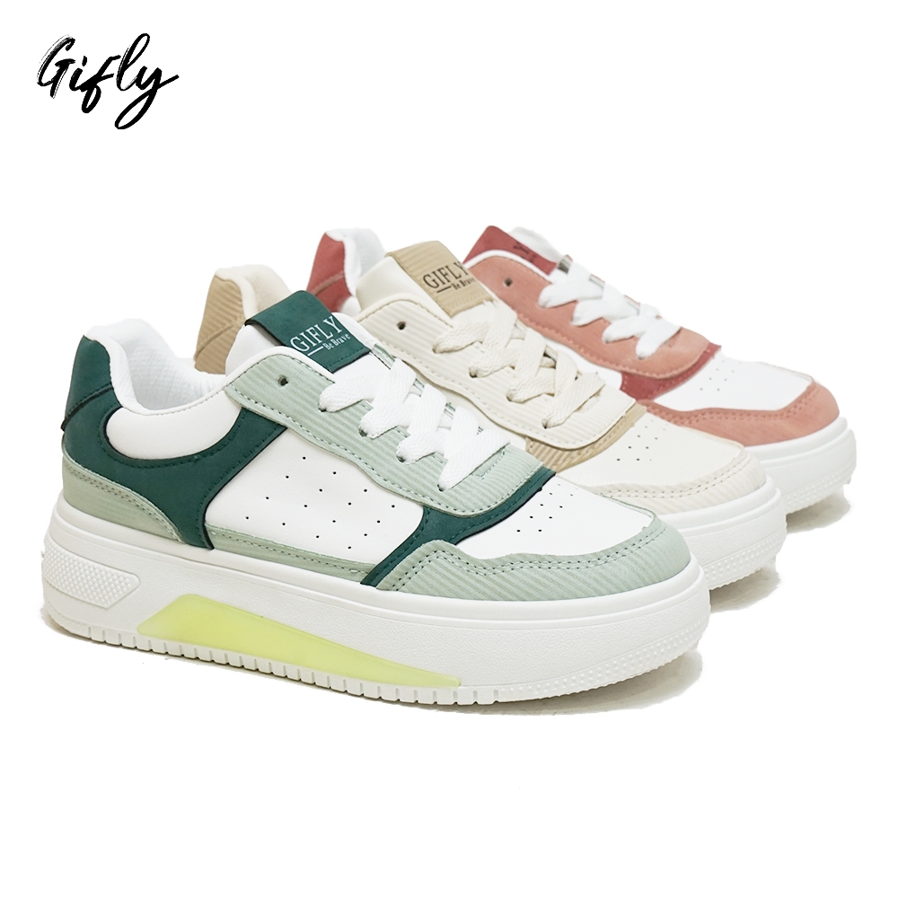 Jual GIFLY Alline Sepatu Sneakers Wanita Kets Tali Sport Shoes 969 ...