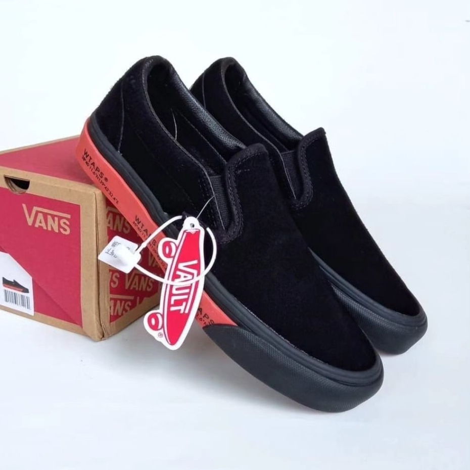 Jual SEPATU VANS SLIP ON GPS WTAPS BLACK PREMIUM BNIB/MIRROR SEPATU ...