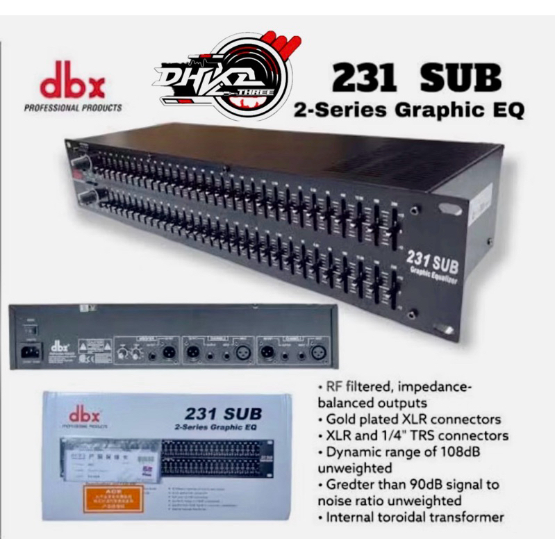 Jual EQUALIZER DBX 231 SUB ORIGINAL / EQUALIZER DBX 231+ Sub Original / Equalizer DBX 231+ Sub ...
