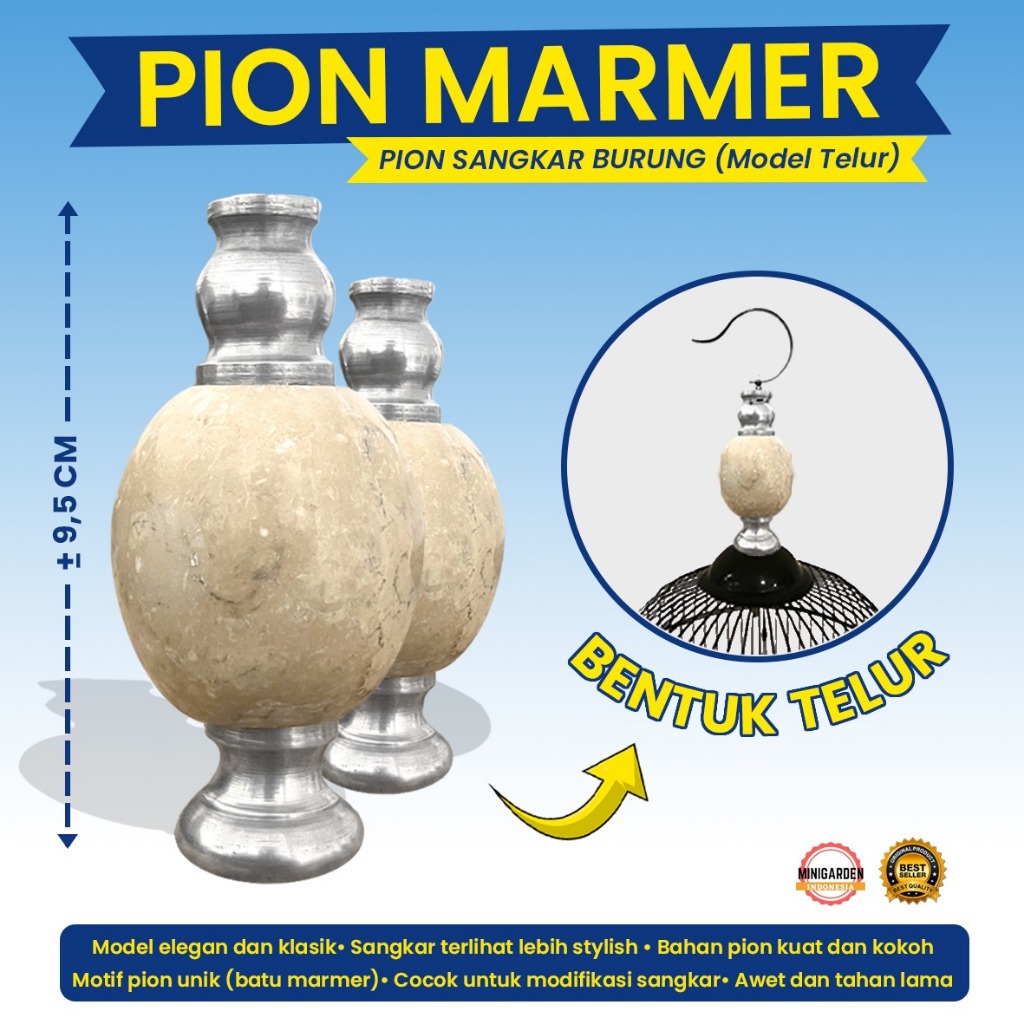 Jual PION MARMER MODEL TELUR pion marmer sangkar kandang burung ...