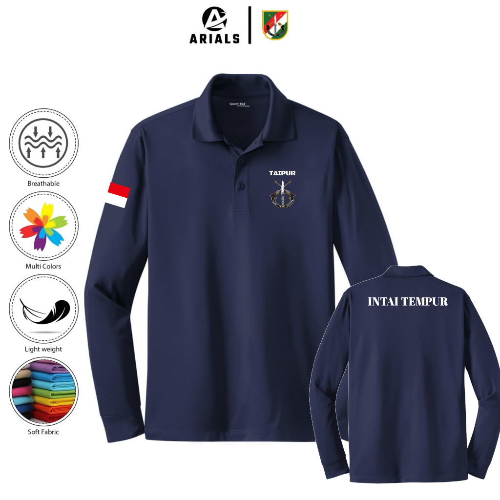 Jual Arials Polo shirt Baju Kaos Kerah Lengan Panjang TAIPUR INTAI ...