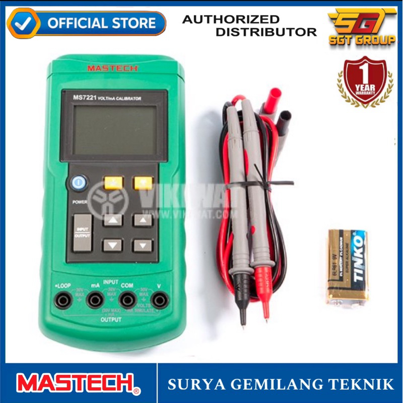Jual Voltage Calibrator Mastech MS7221 mA Volt DC Current Loop ...