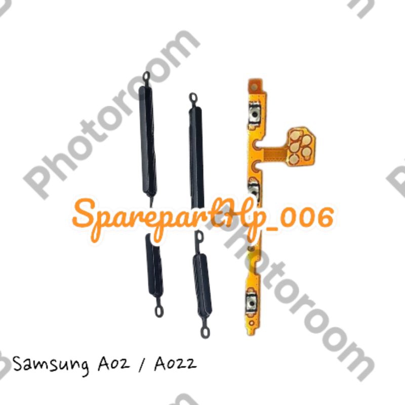 Jual TOMBOL SET + FLEXIBEL ON OFF VOLUME SAMSUNG A02 / A022 KOMPLIT SATU SET ORI | Shopee Indonesia